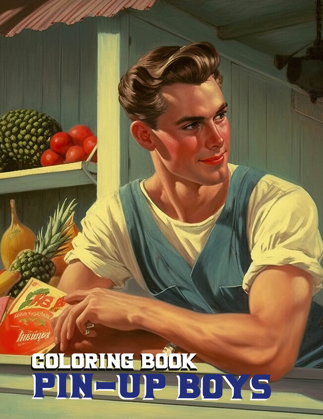 Pin-Up Boys 25+ Pages Printable Coloring Book – Azhobbyshop