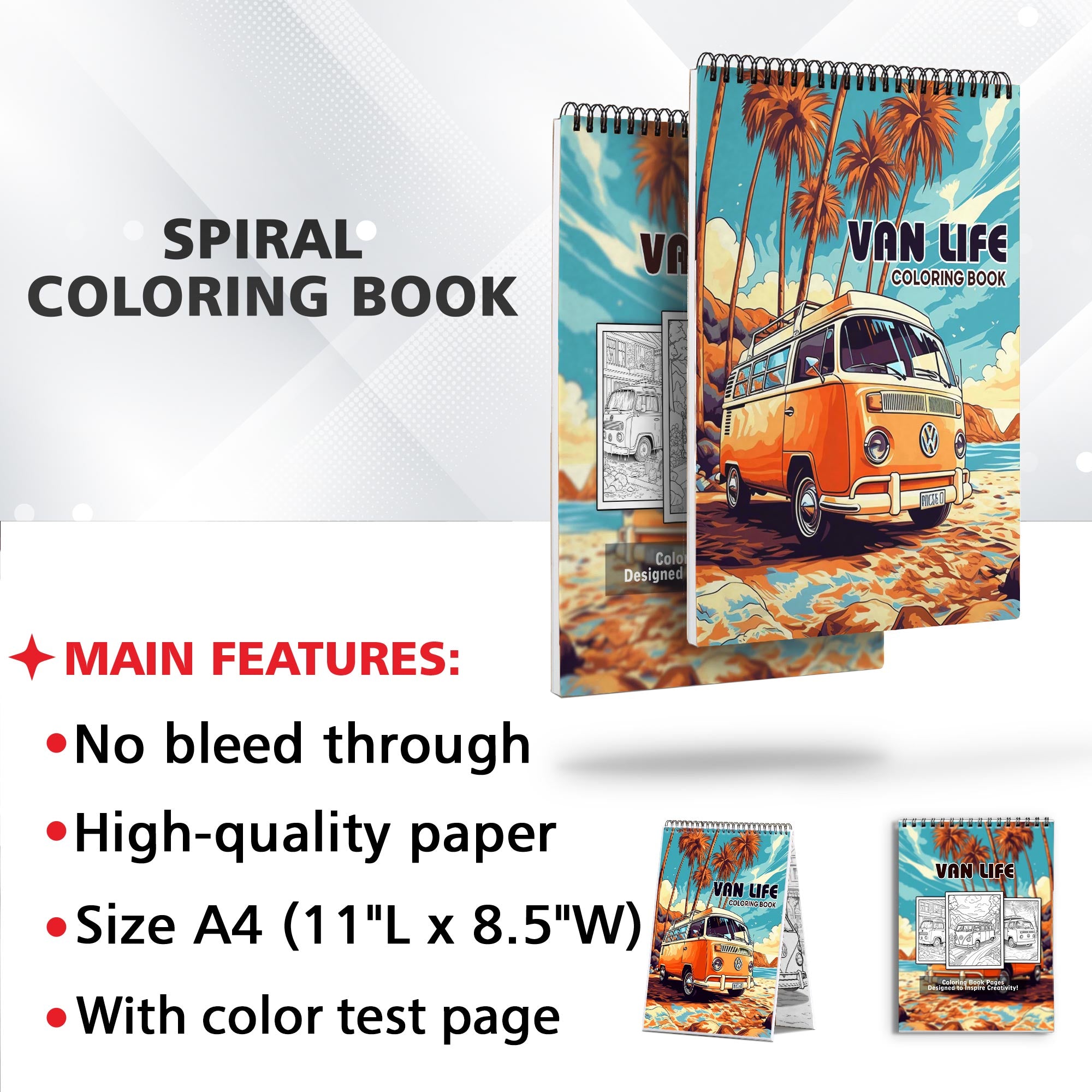 Van Life Coloring Book: Unleash Your Creativity with 30 Van Life Color ...