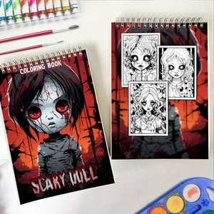 Scary Doll Spiral Bound Coloring Book: 30 Exquisite Coloring Pages tha ...