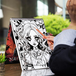 Scary Doll Spiral Bound Coloring Book: 30 Exquisite Coloring Pages tha ...