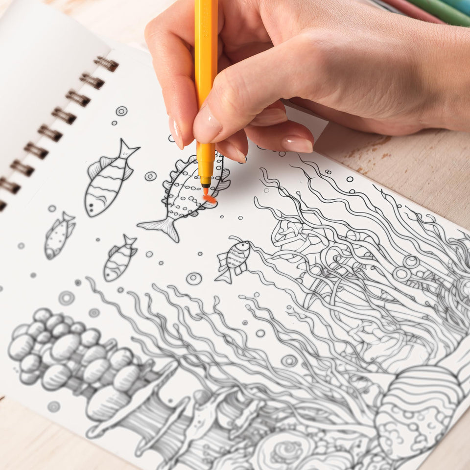 Under The Sea Coloring Book – Azhobbyshop