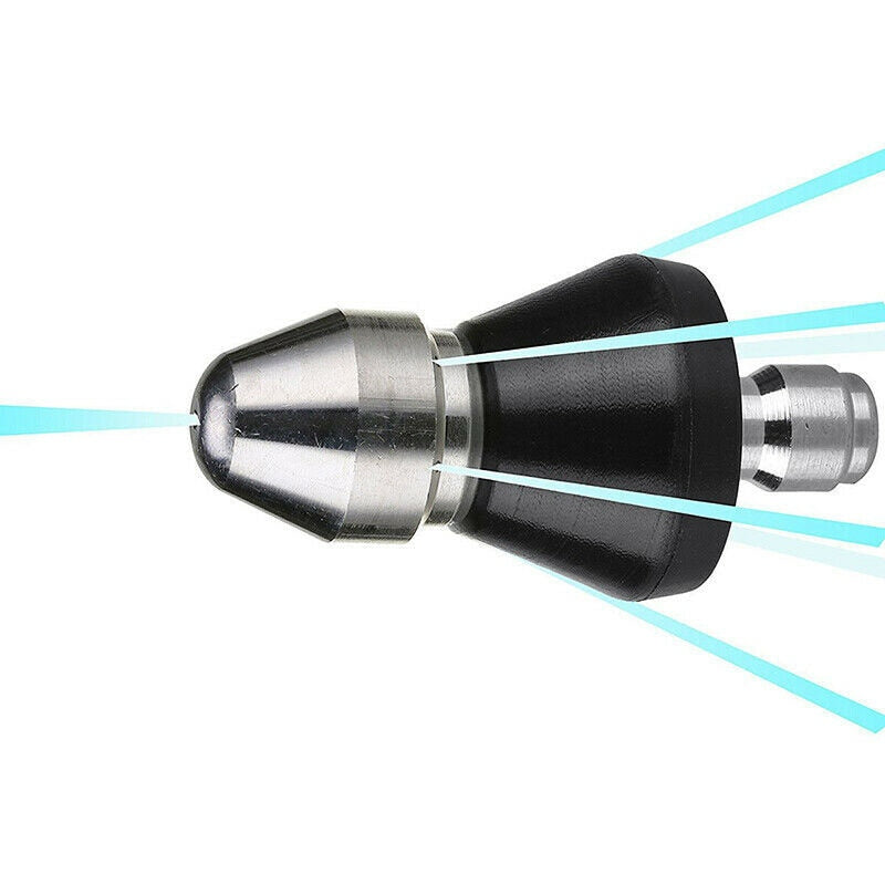 High Pressure Pipe Dredging Cleaning Nozzle Washer Sewer 6 Jet Nozzle ...